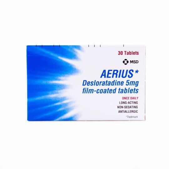 AERIUS 5 MG 30 TABLETS | Rosh Medical Company