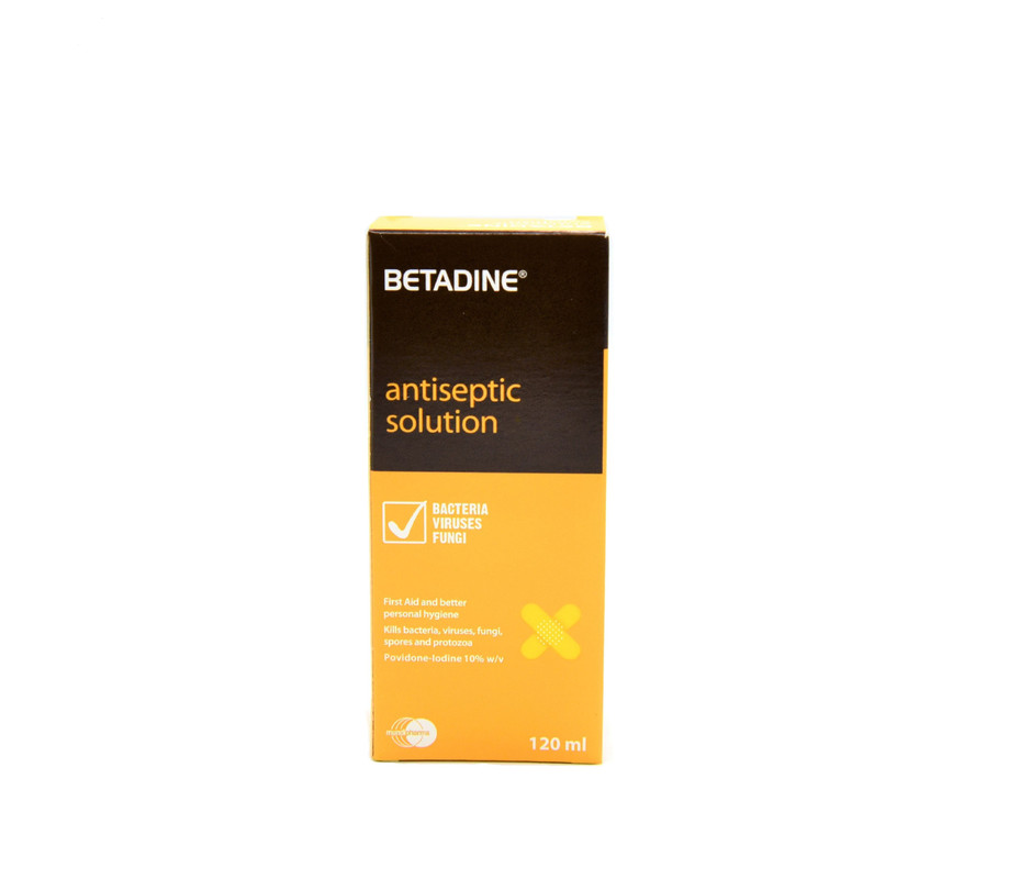BETADINE ANTISEPTIC SOLUTION 120 ML | Rosh Medical Company