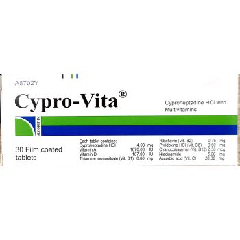 CYPRO-VITA 30 TABLETS | Rosh Medical Company