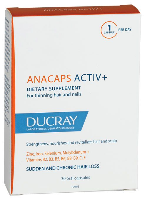 DUCRAY ANACAPS ACTIV+ 30 CAPSULES | Rosh Medical Company