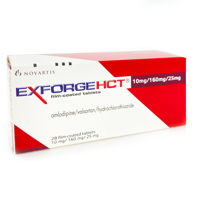 EXFORGE HCT 10 MG/160 MG/25 MG 28 TABLETS | Rosh Medical Company