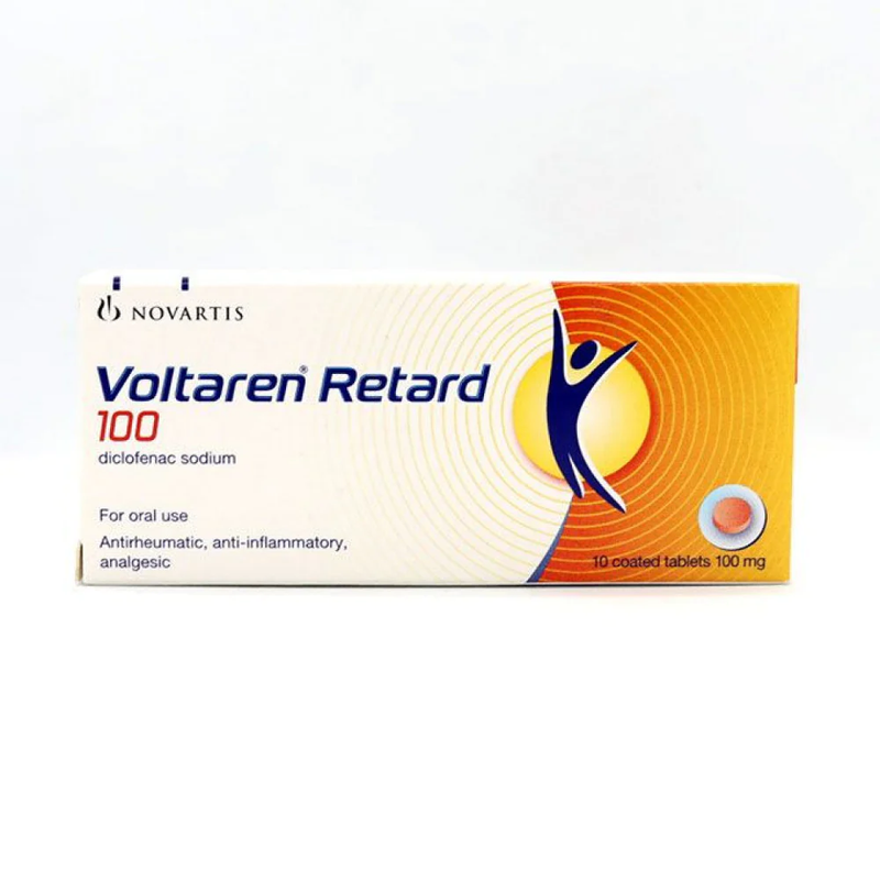 VOLTARENE 100 MG RETARD 10 TABLETS | Rosh Medical Company