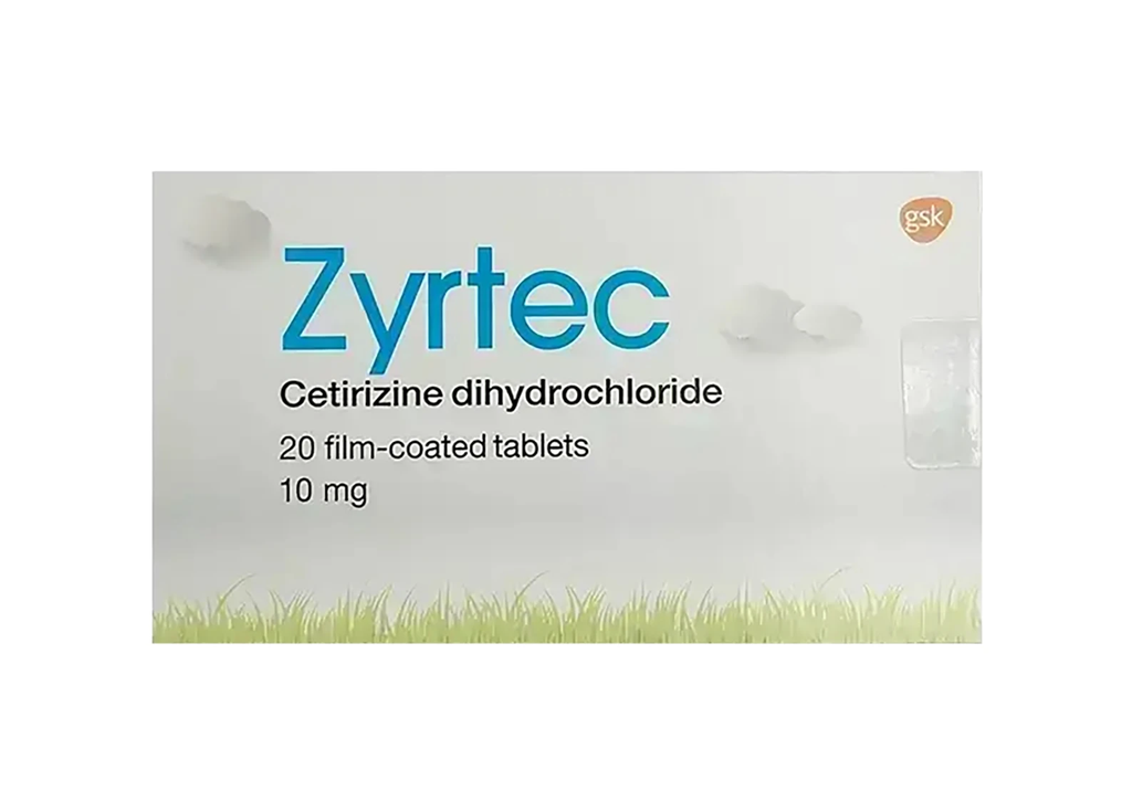 ZYRTEC 10 MG 20 TABLETS | Rosh Medical Company