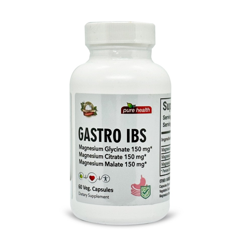 PURE HEALTH GASTRO IBS 60 VEG.CAPSULES | Rosh Medical Company