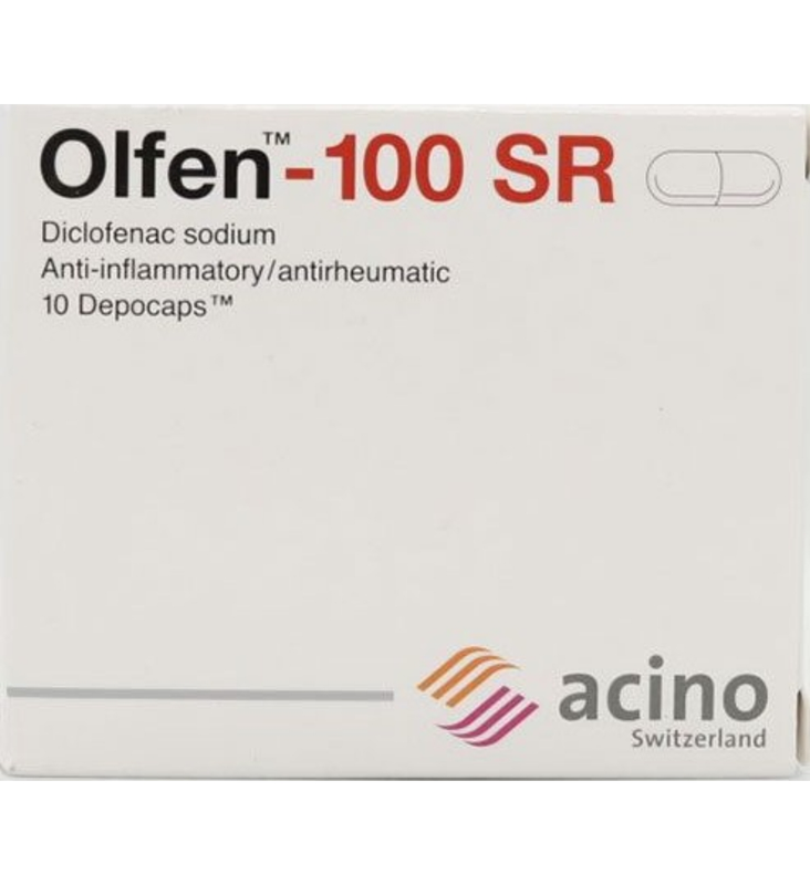 OLFEN 100 MG SR 10 DEPOCAPS | Rosh Medical Company