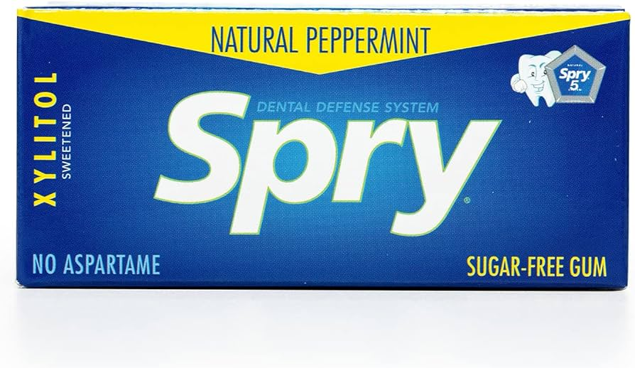 SPRY PEPPERMINT GUM 10 PIECES | Rosh Medical Company