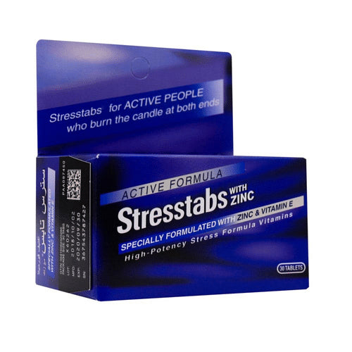 STRESSTABS WITH ZINC 30 TABLETS | Rosh Medical Company
