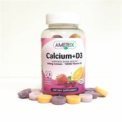 AMERIX CALCIUM+D3 60 ADULT GUMMYS | Rosh Medical Company