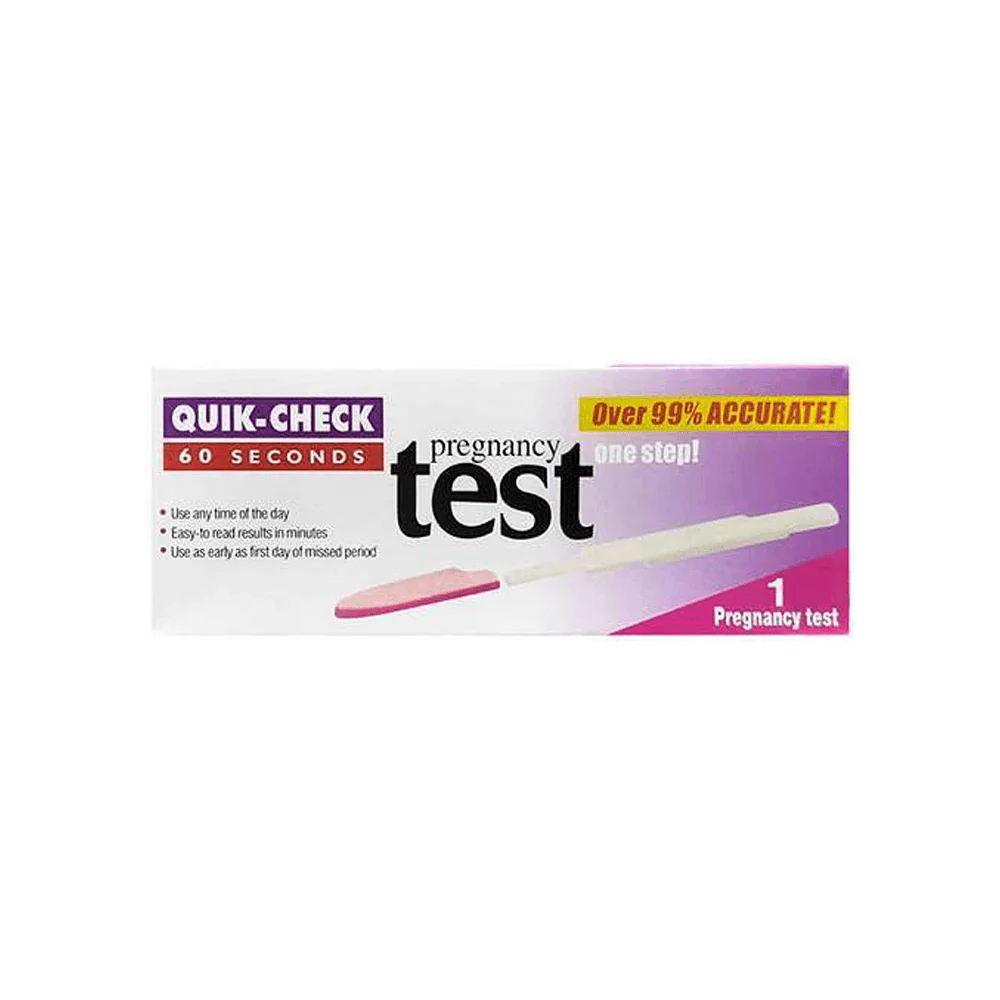 QUICK-CHECK PREGNANCY TEST 1 TEST | Rosh Medical Company